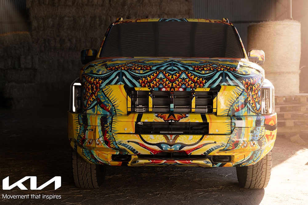 Kia reveals its arty side with disguised new Tasman ute | RACQ